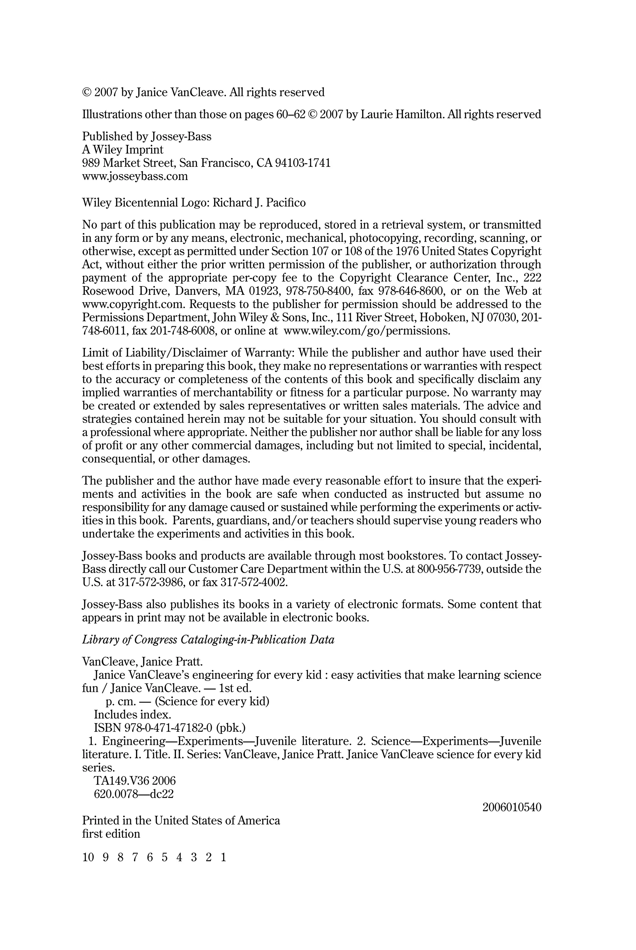 (Science for every kid series) janice van cleave janice vancleave's ...