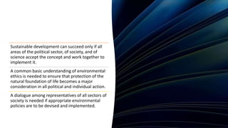 Science for sustainable development | PPTX