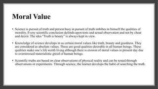 Science for sustainable development | PPTX