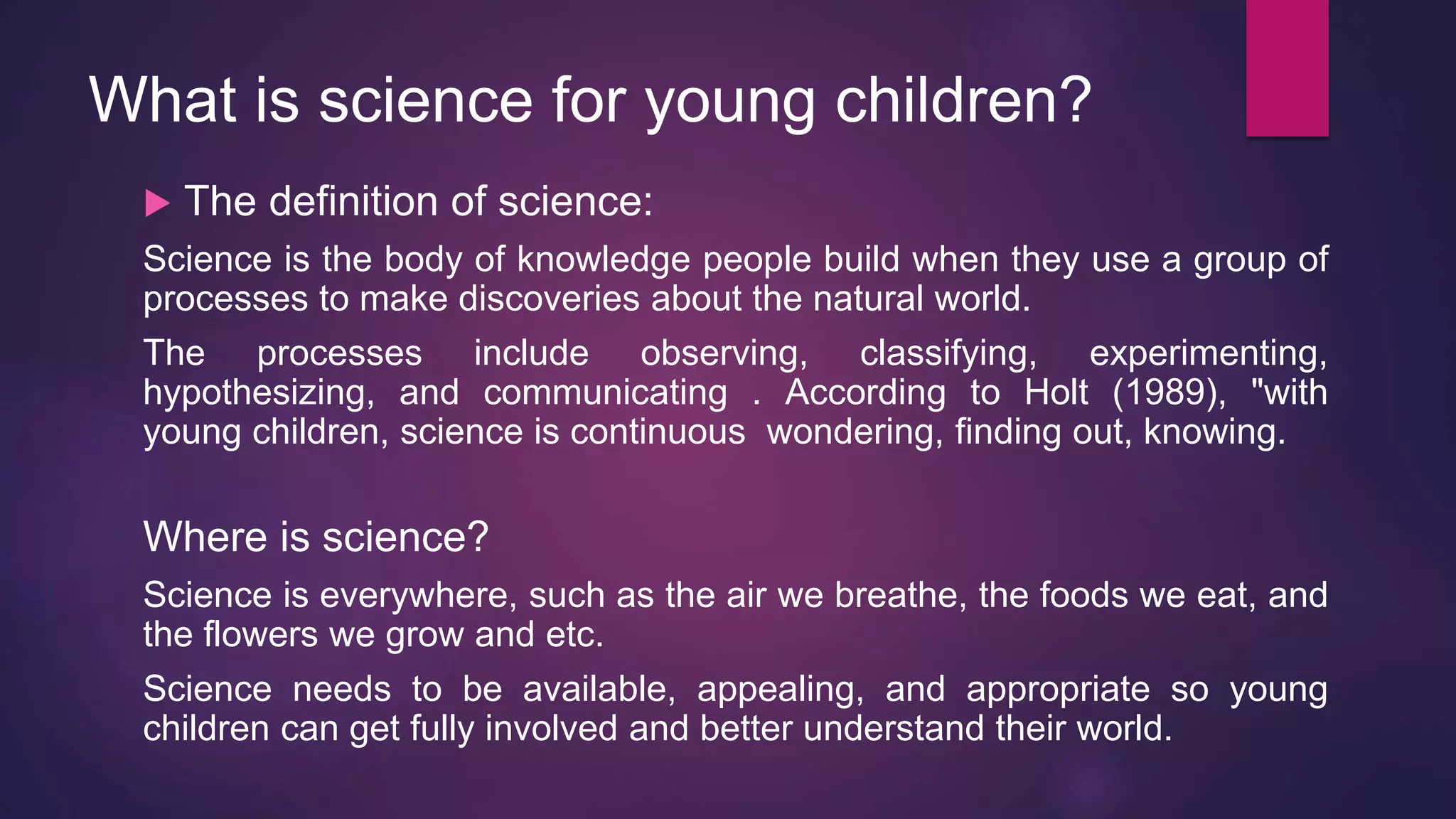 Science for young children ppt | PPTX