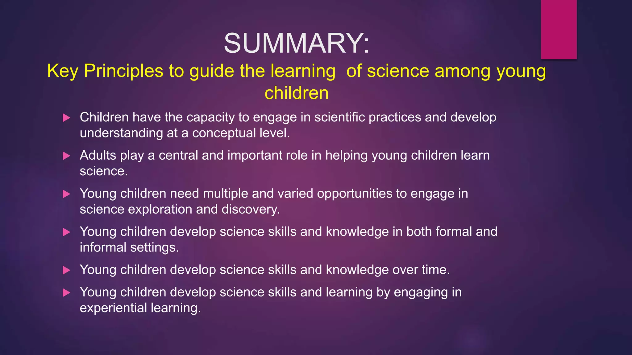 Science for young children ppt | PPTX