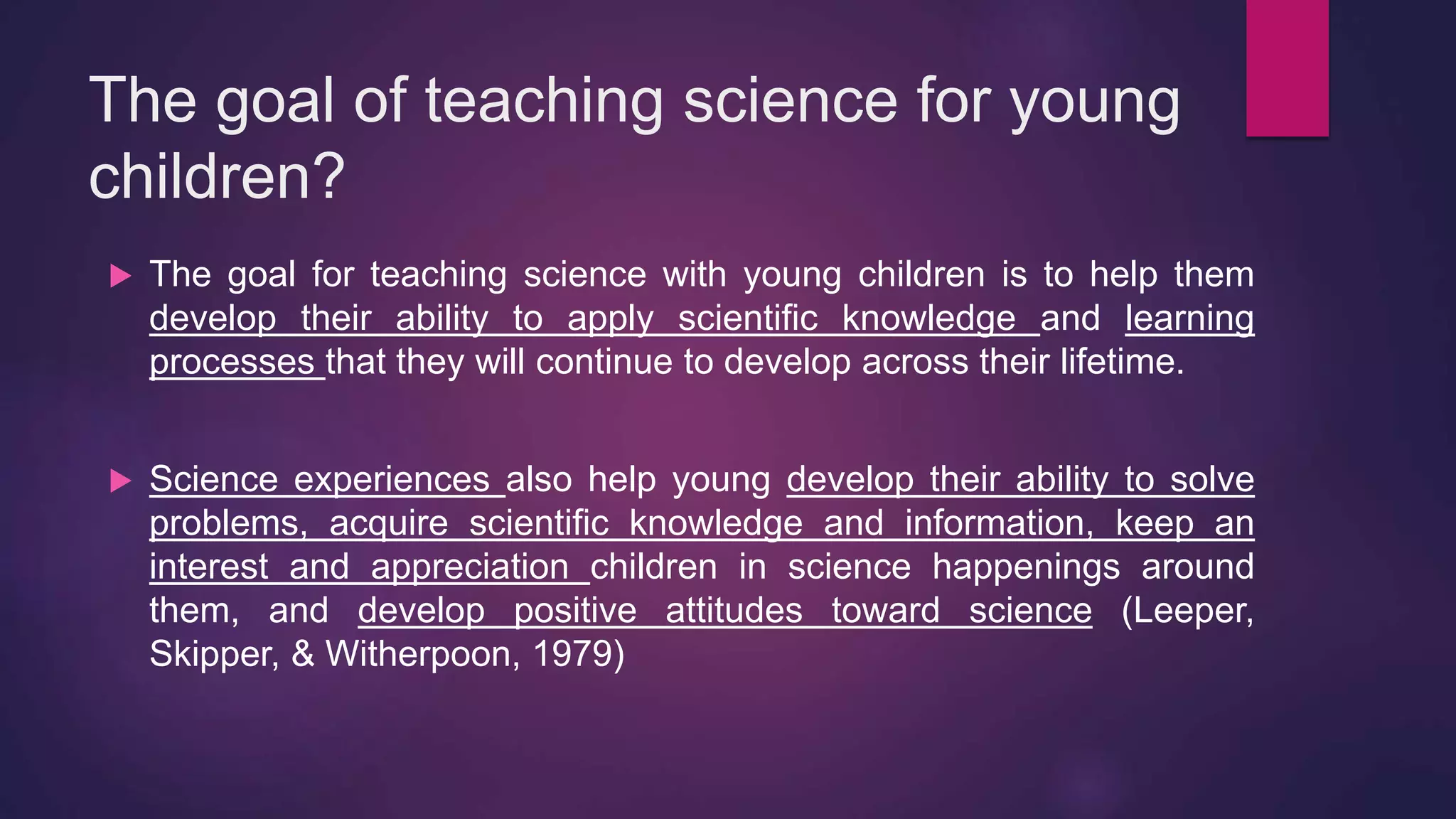 Science for young children ppt | PPTX