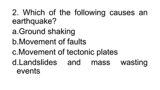 Science Grade 8 Earthquake and Fault Reviewer.pptx