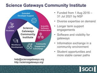 SGCI Science Gateways Landscape in North America | PPTX