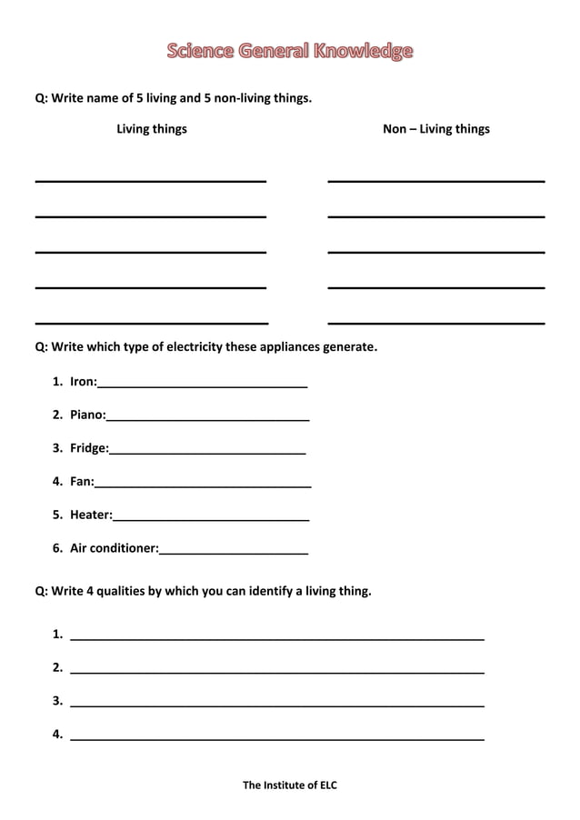 Science general knowledge | PDF