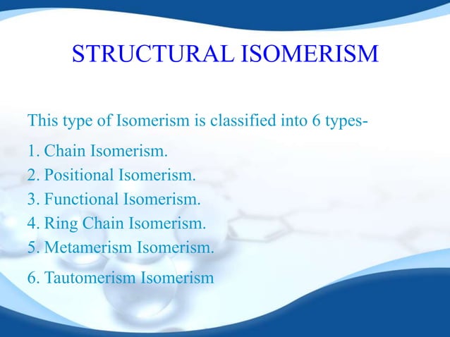 Isomerism and its types | PPTX | Chemistry | Science