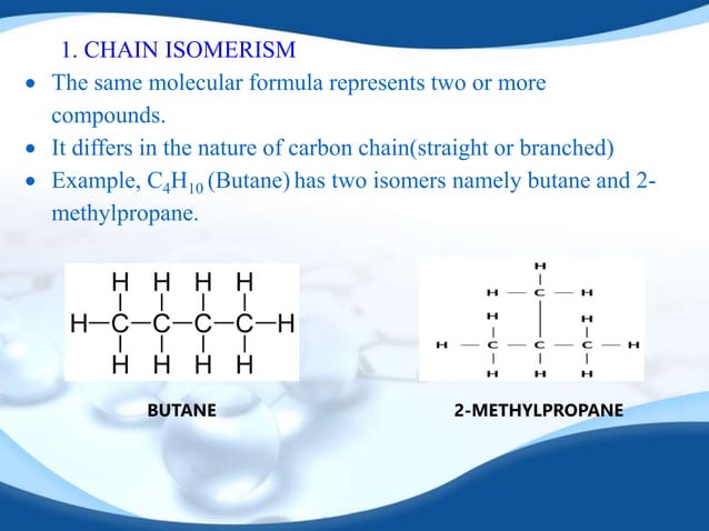 Isomerism and its types | PPTX | Chemistry | Science