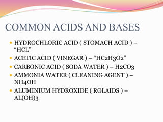 Acids, Bases & Salts | PPTX