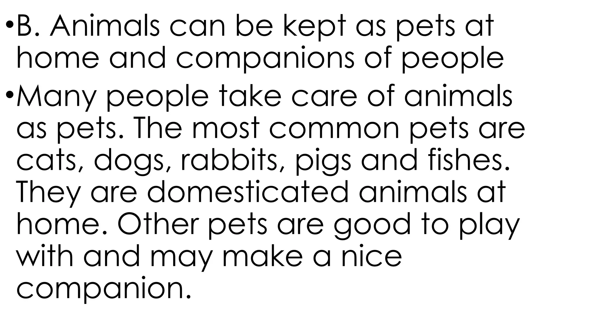 Science Importance of animals.pptximportance of animals | PPT