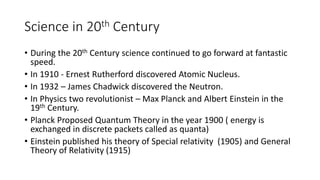 Science in 18 th century | PPTX