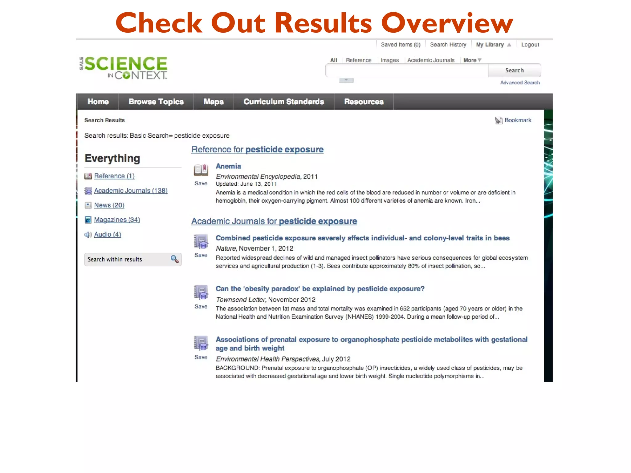 Gale Science In Context Overview | PPT