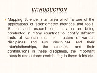 Science Indicators & Mapping of Science by Aman Kr Kushwaha | PPTX