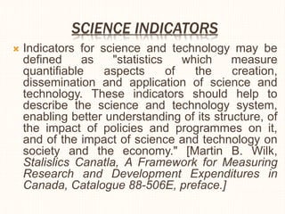Science Indicators & Mapping of Science by Aman Kr Kushwaha | PPTX