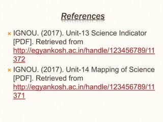 Science Indicators & Mapping of Science by Aman Kr Kushwaha | PPTX