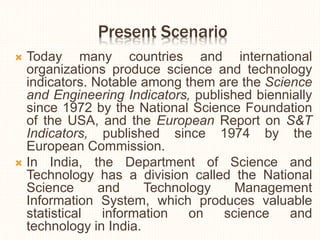 Science Indicators & Mapping of Science by Aman Kr Kushwaha | PPTX