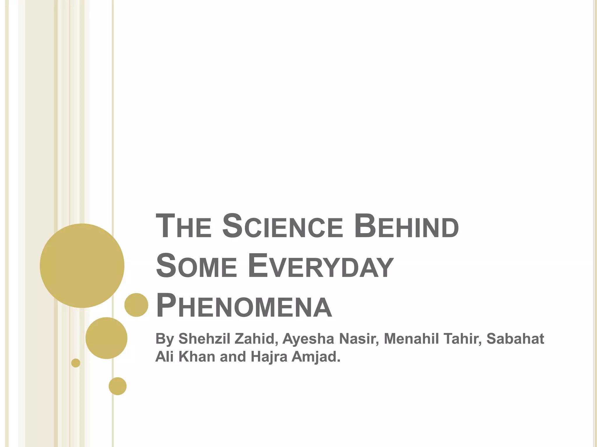 Science in everyday life | PPTX