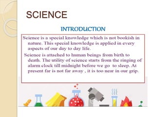 SCIENCE IN EVERYDAY LIFE- class 6- physc | PPTX