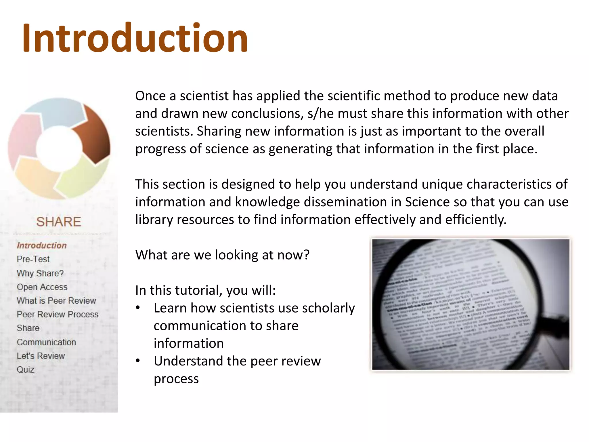 Share: Science Information Life Cycle | PPTX