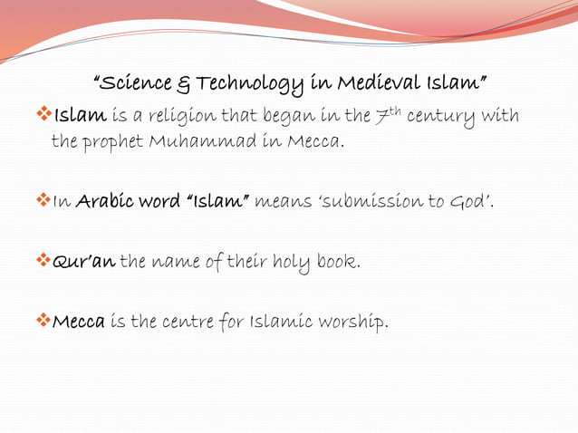 Science in medieval Islam | PPT