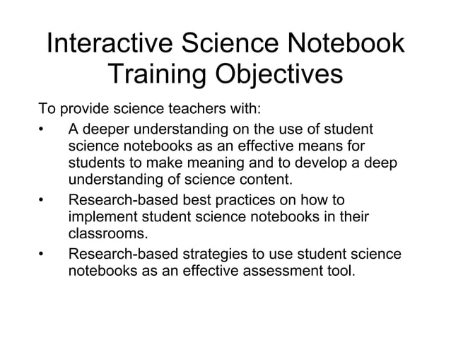 Science interactive notebook pd 2010 | PPT