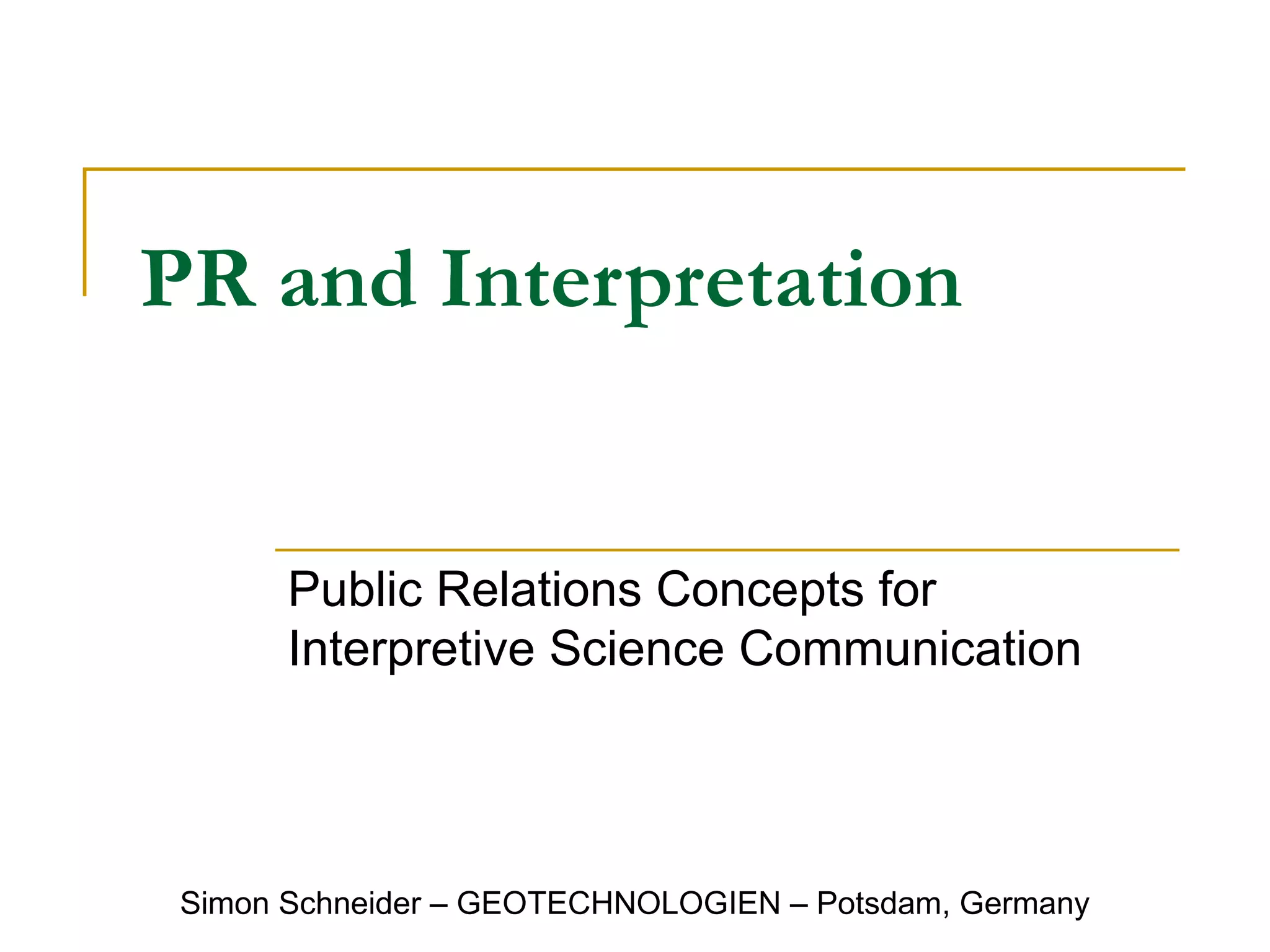 Science interpretation | PPT