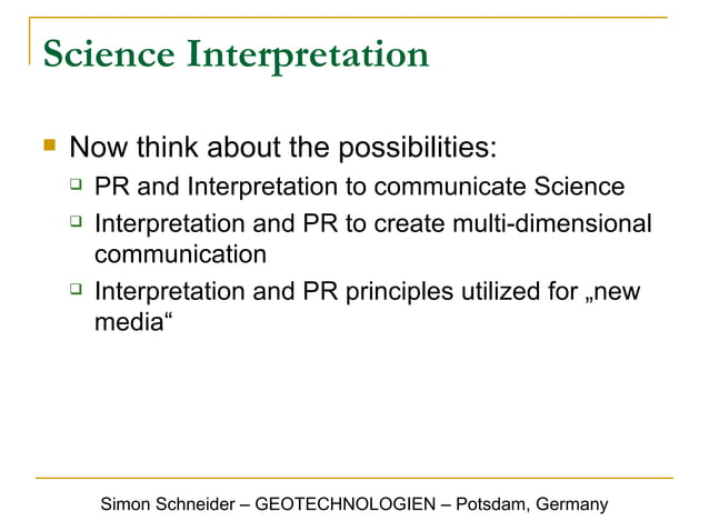 Science interpretation | PPT
