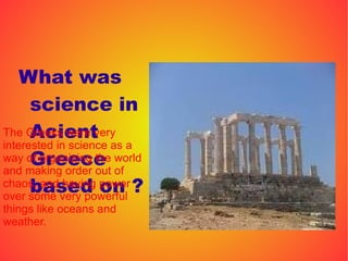Science in the Ancient Greece | ODP