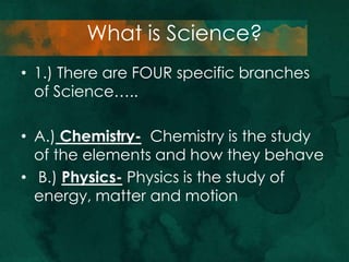 Science Introduction | PPTX