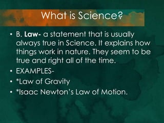 Science Introduction | PPTX