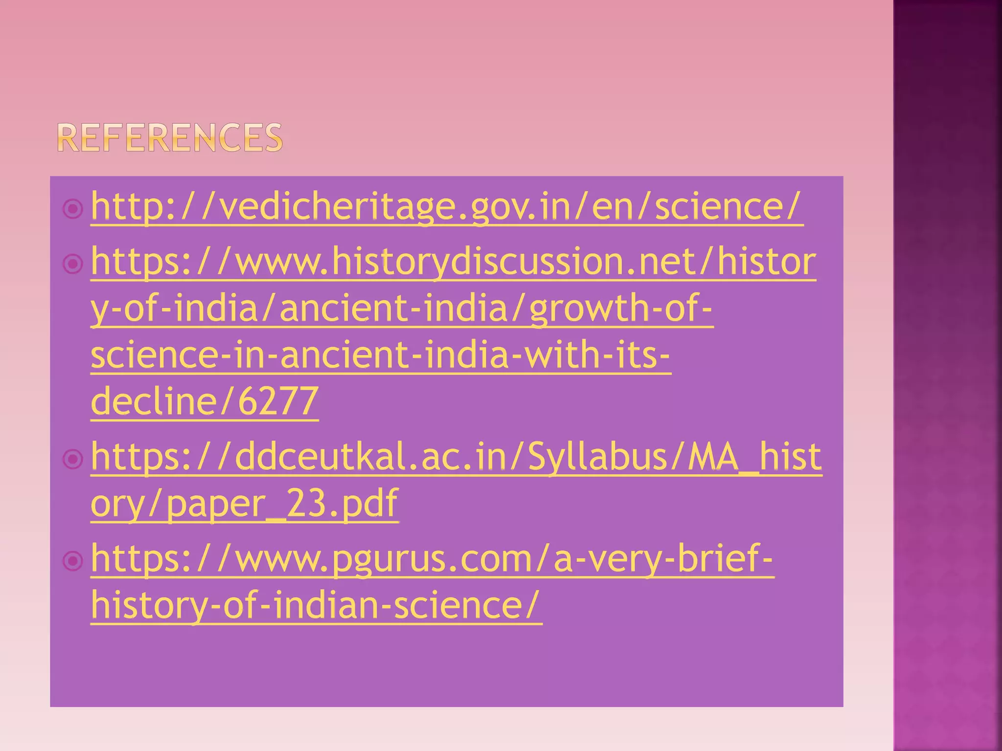 Science in vedic period | PPTX
