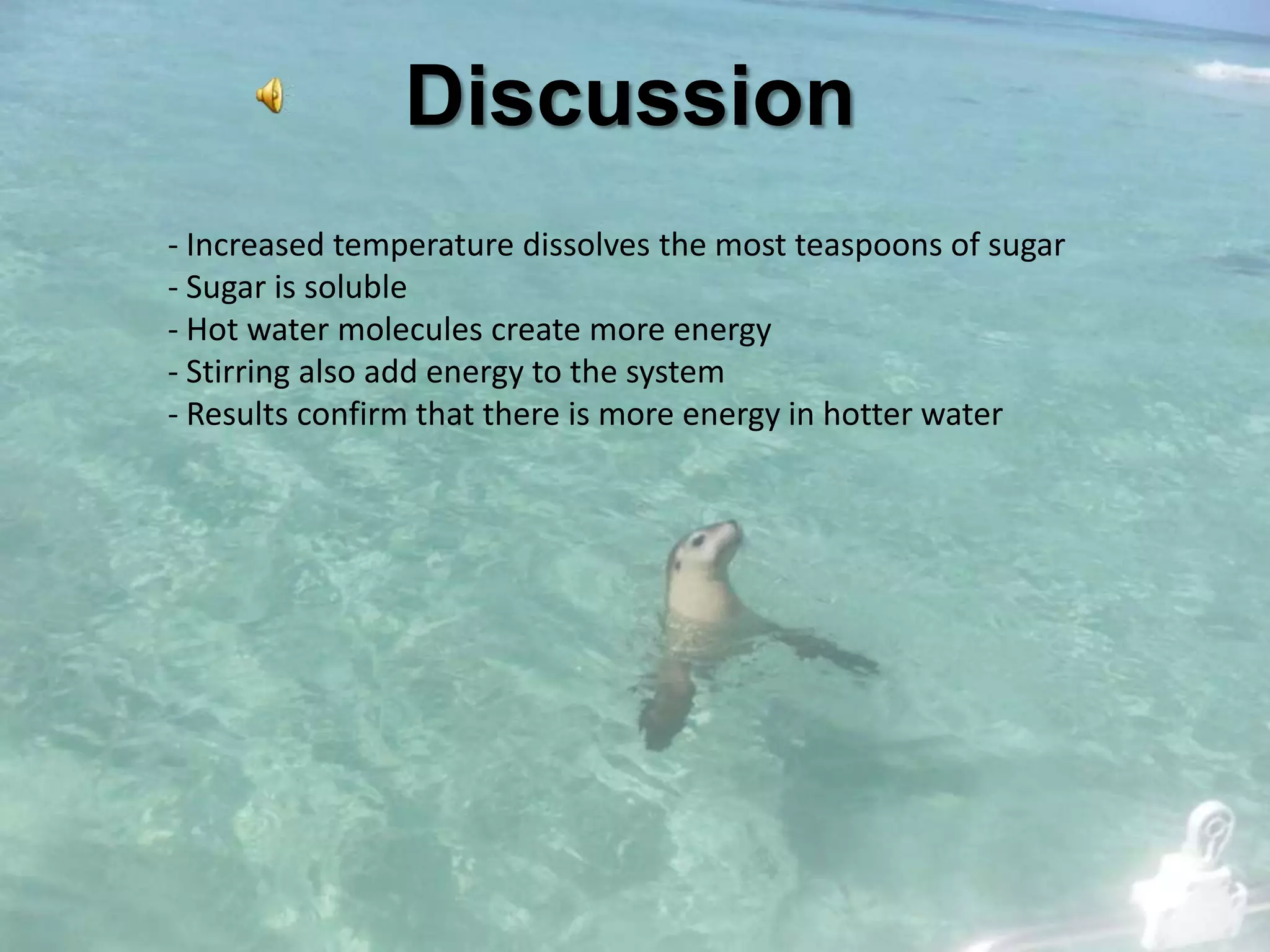 Dissolving Sugar in Water | PPTX
