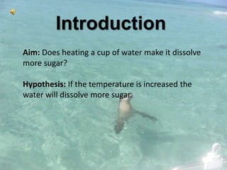 Dissolving Sugar in Water | PPTX