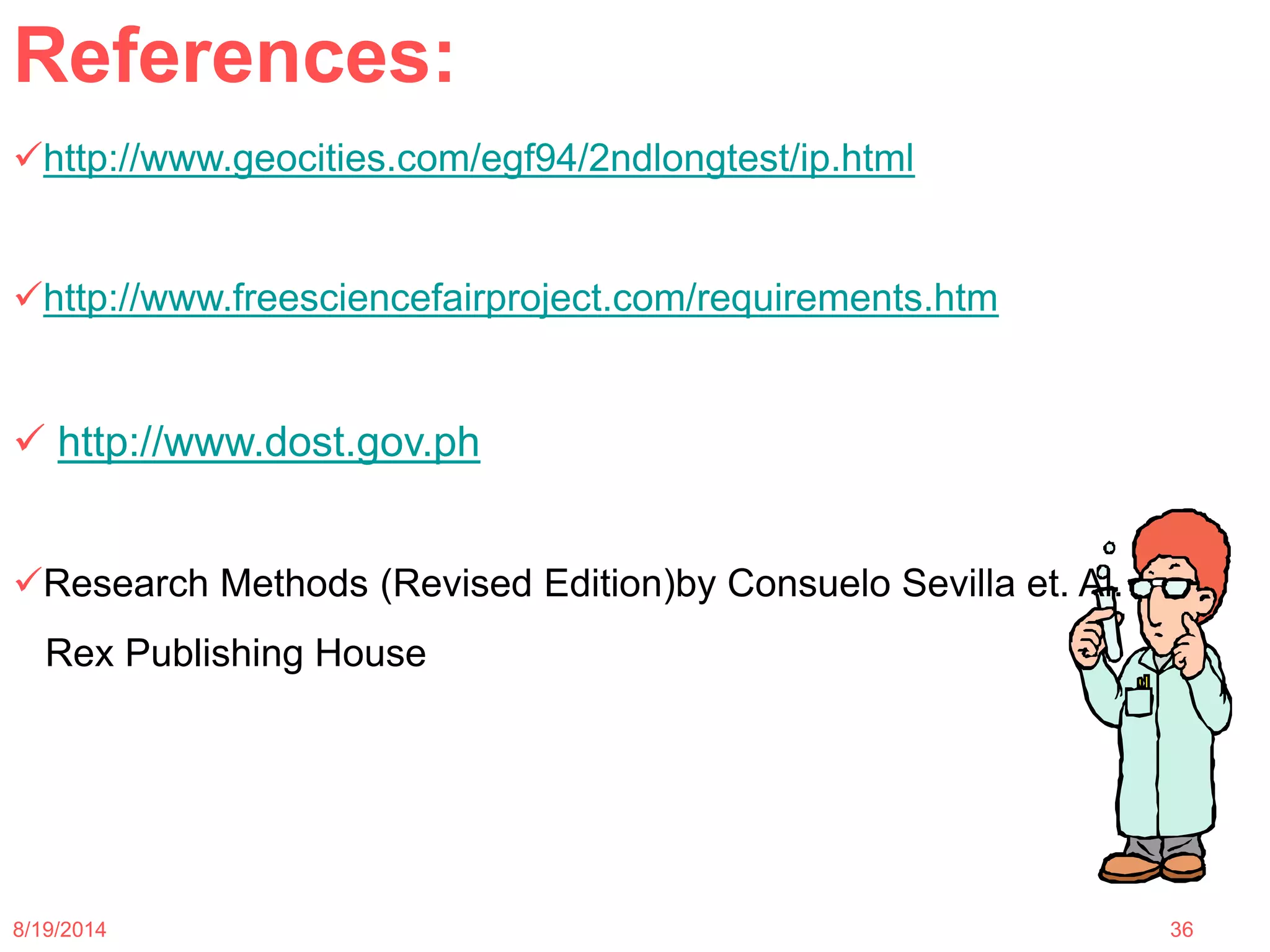 Science investigatory project | PPTX