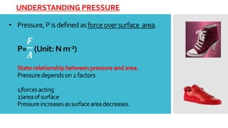 Pressure Presentation in Grade 9 Science BY :- Jayarajaha Arthigan. | PPTX