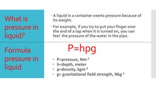 Pressure Presentation in Grade 9 Science BY :- Jayarajaha Arthigan. | PPTX