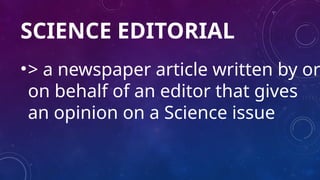 SCIENCE JOURNALISM..................pptx