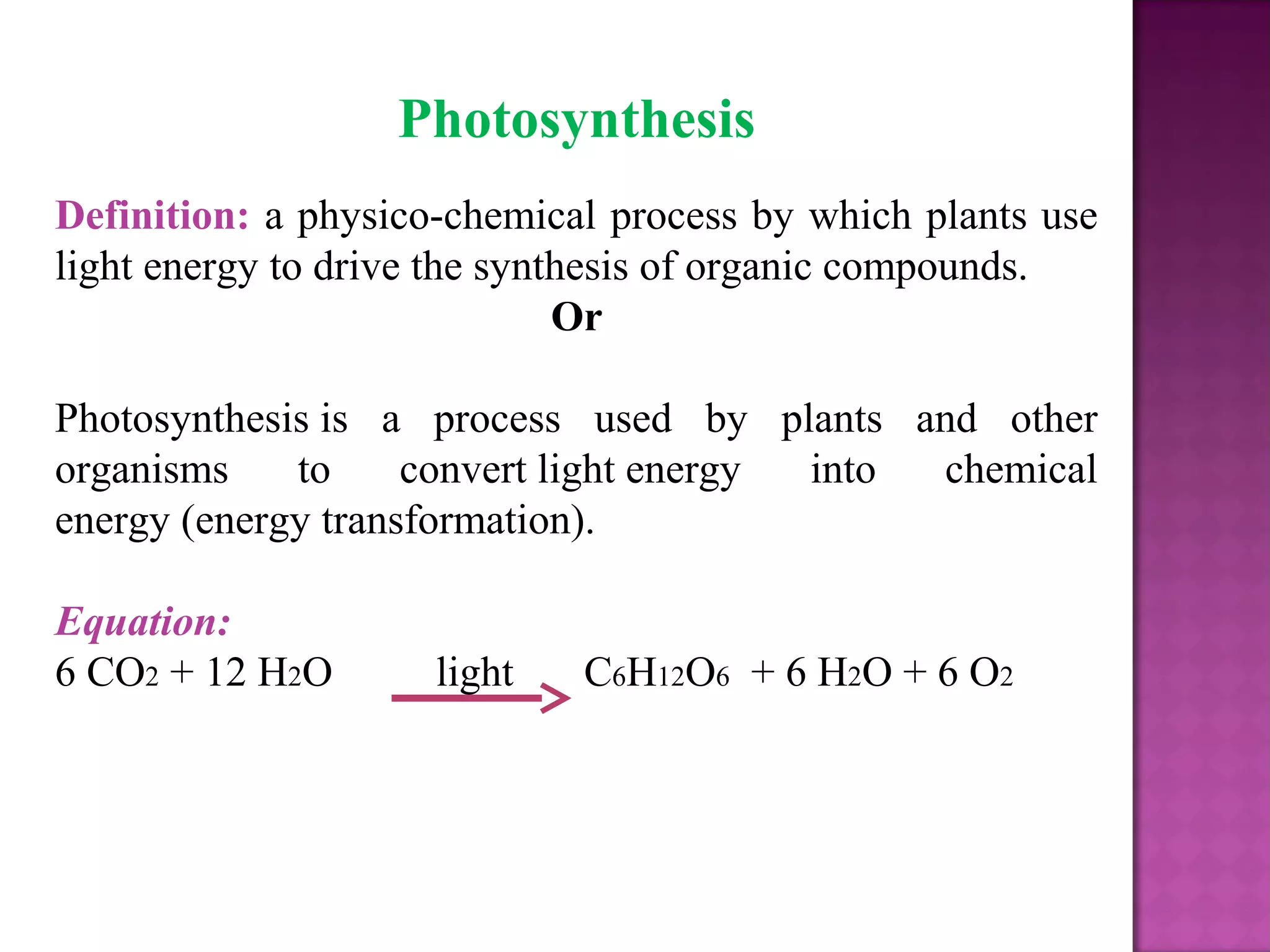 Photosynthesis | PPT