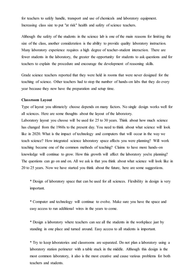 Introduction of Science lab | DOCX | Educational Assessment | Education