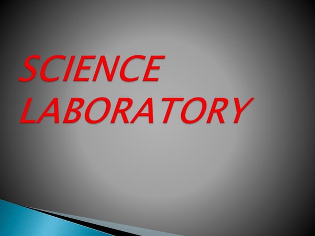 Science laboratory | PPT