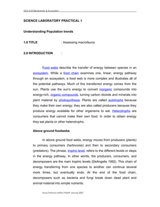 Science laboratory practical 1 | PDF