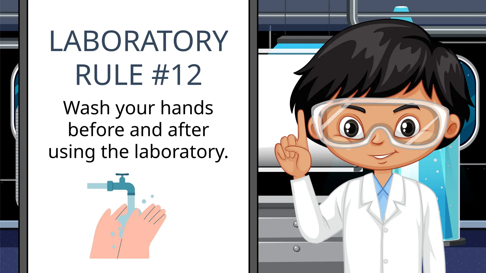 Science Laboratory Safety Rules Presentation from 1st to 7th grade.pptx ...