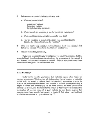 K-12 Module in Science Grade 8 [All Gradings] | PDF