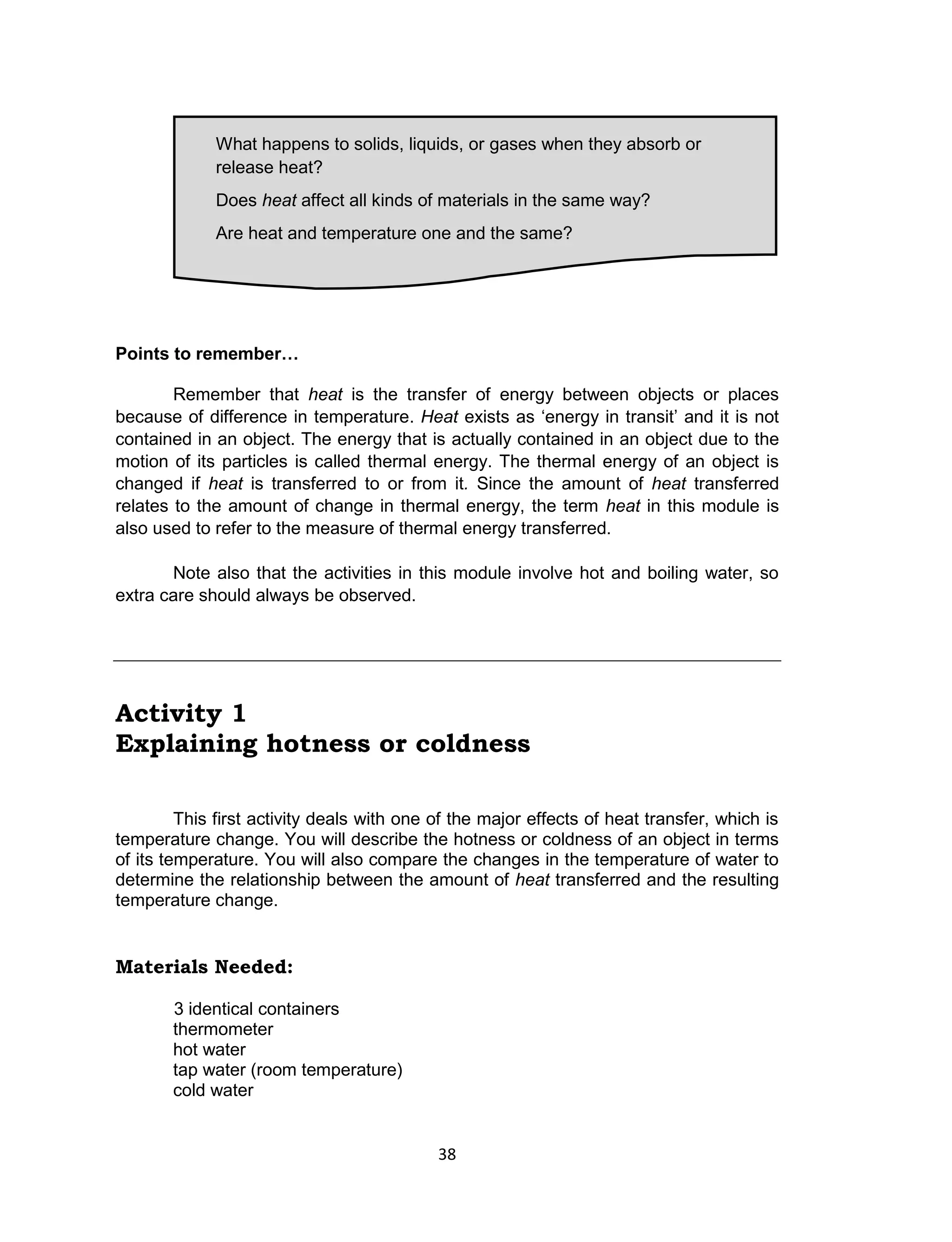 K to 12 - Grade 8 Science Learner Module | PDF | Physics | Science