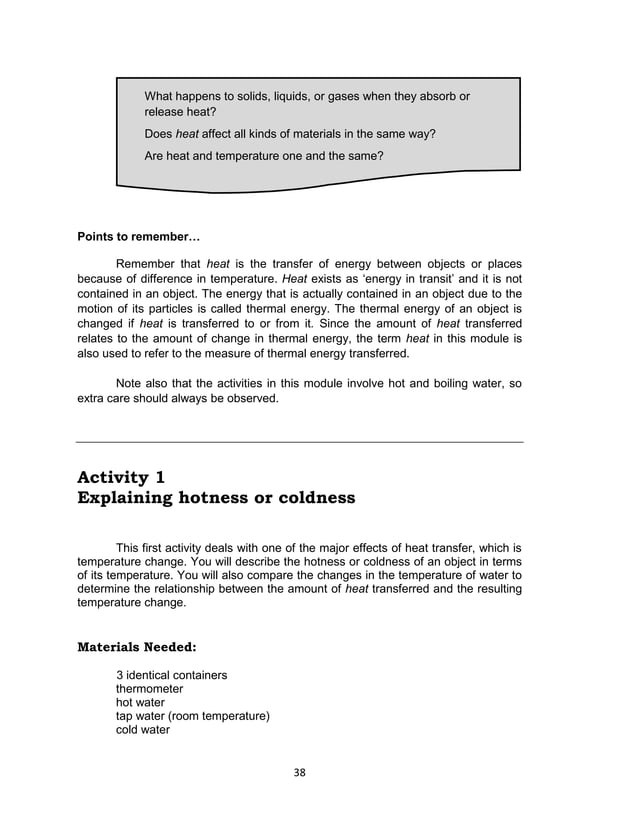 K to 12 - Grade 8 Science Learner Module | PDF | Physics | Science