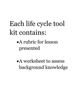 Science lesson plan | DOCX