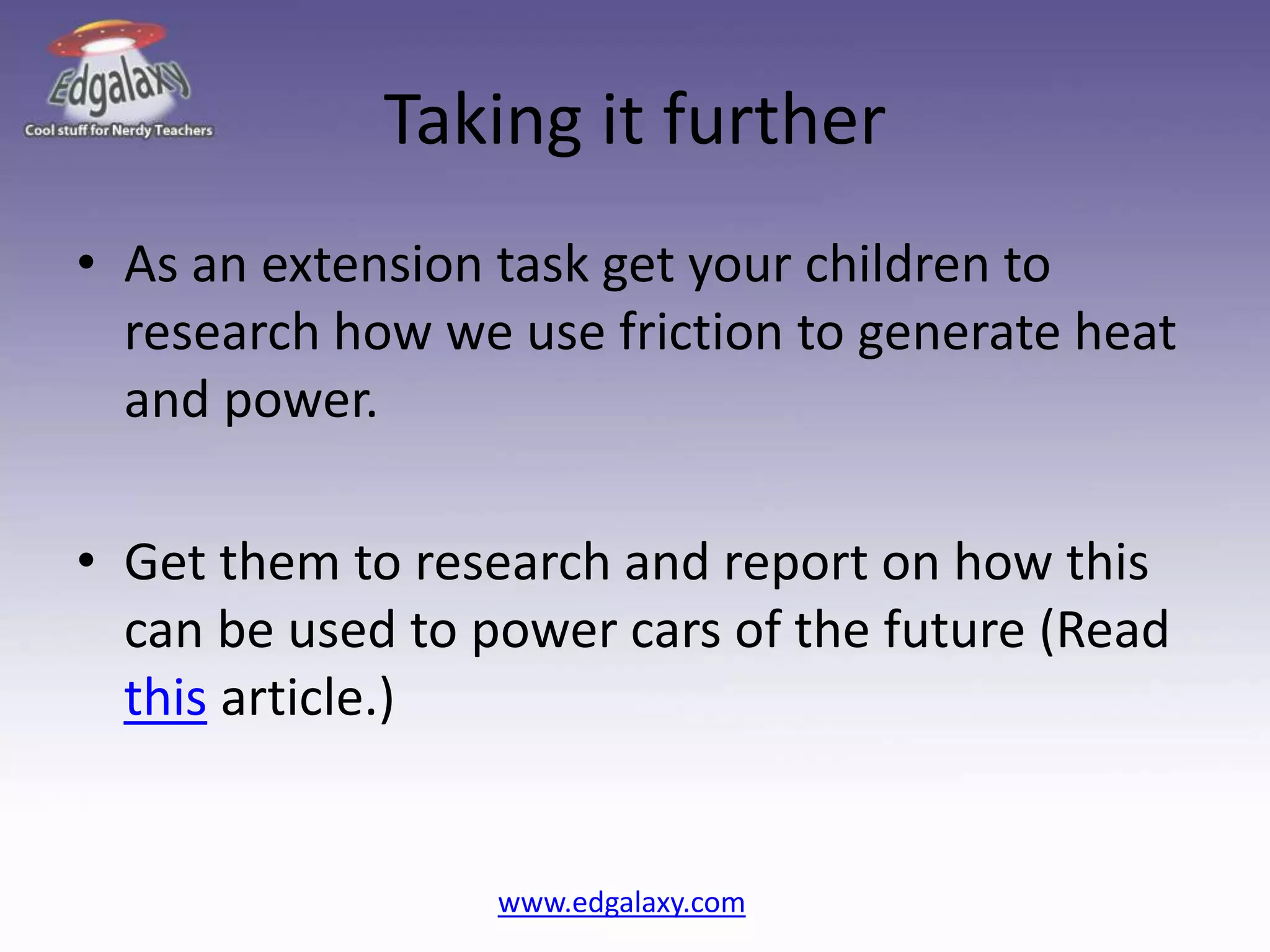 Science lesson plan friction | PPTX