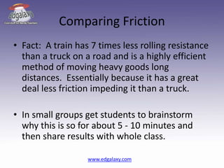 Science lesson plan friction | PPTX