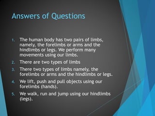 Science Limbs- School Presentation.pptx. | PPT