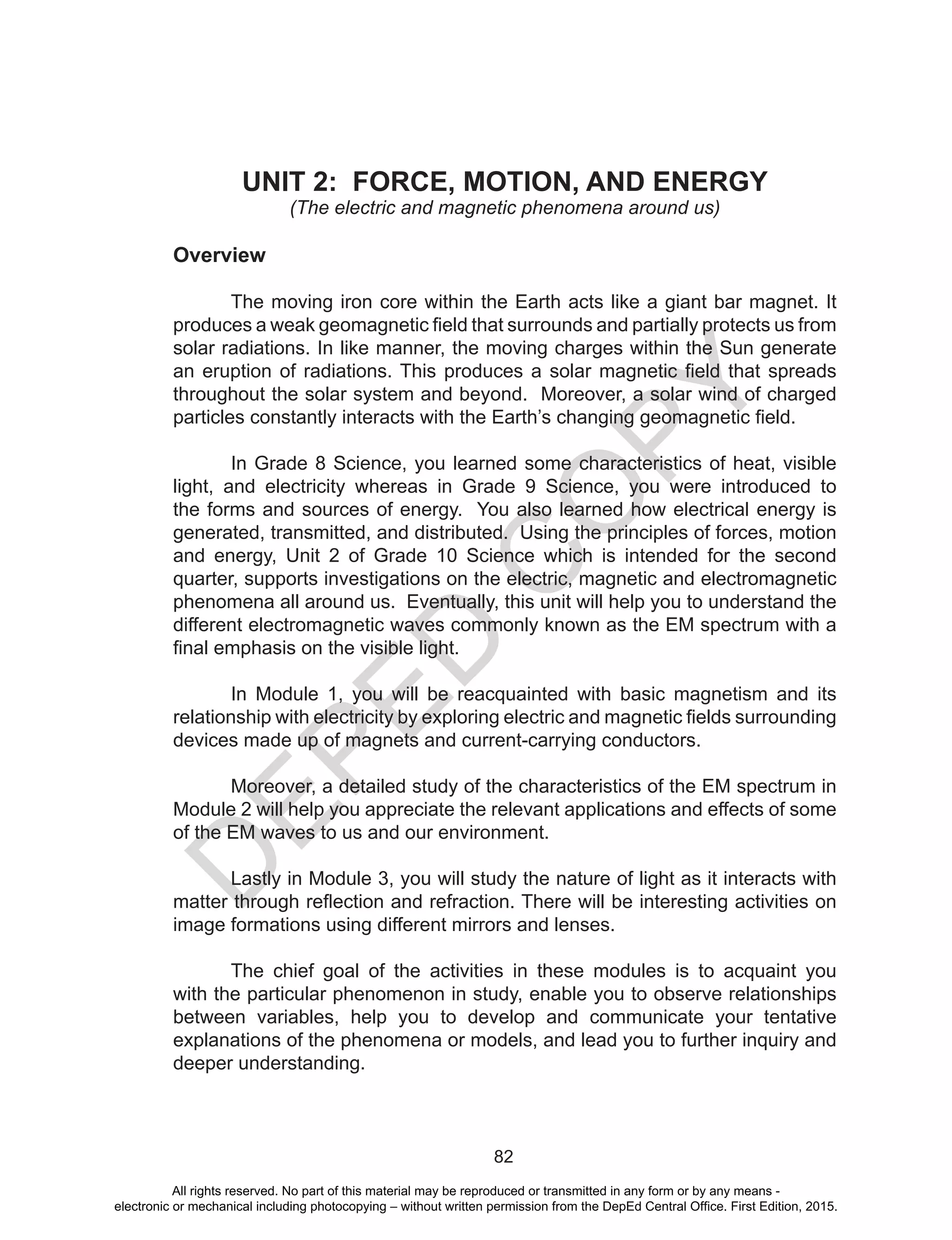 Science lm unit 2 | PDF