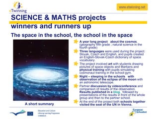 Science Maths Projects Winners And Runners Up Prague2009 | PPT